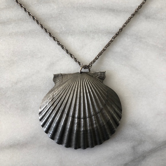 Jewelry | Vintage Pewter Seashell Necklace | Poshmark